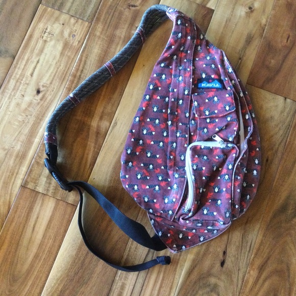 Kavu | Bags | Kavu Crossbody Rope Bag In Raccoon Print | Poshmark